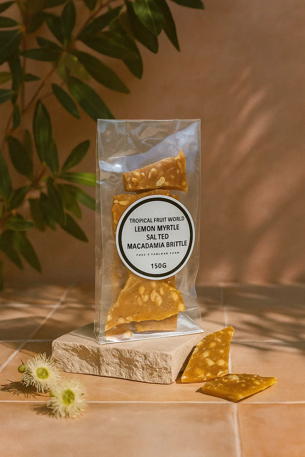 Lemon Myrtle Macadamia Salted Brittle - Tropical Fruit World